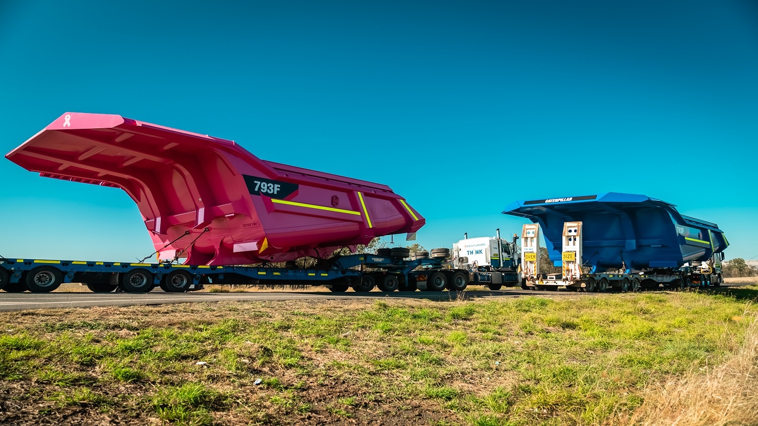 Saraji Mine add some bright colours to the coal face