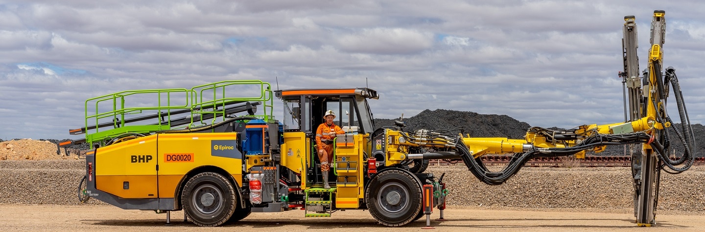 BHP unveils first fully electric Jumbo at Olympic Dam